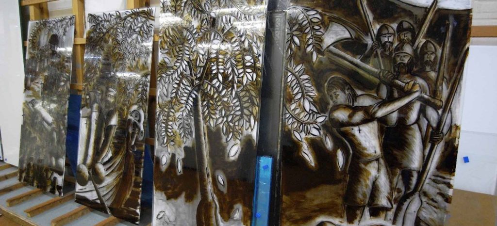 Saint Alphege Millennium Glass Screen – Sonia McNally